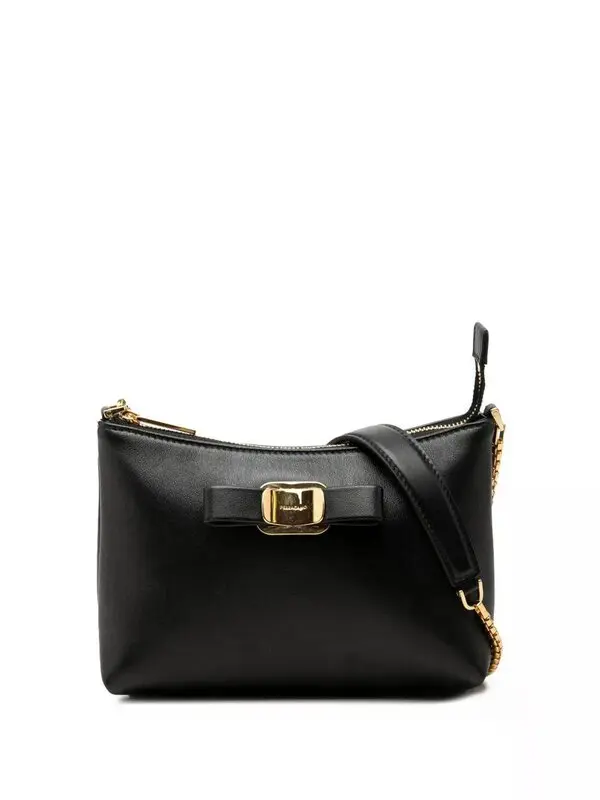 FERRAGAMO 2010-2026 Mini Leather Vara Bow Chain Crossbody Bag