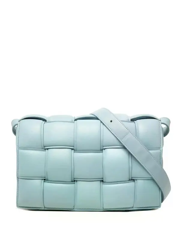 Bottega Veneta 2012-2026 Nappa Intrecciato Padded Cassette Crossbody Bag - Blue