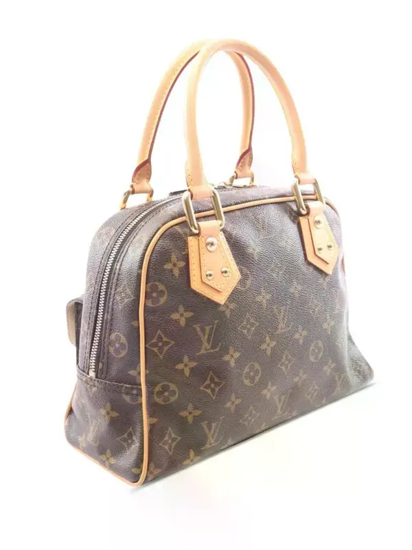 LOUIS VUITTON Monogram Manhattan Pm Handbag - Brown