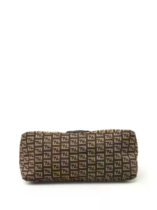 Fendi 2000-2010 Zucchino Canvas Mamma Forever Shoulder Bag