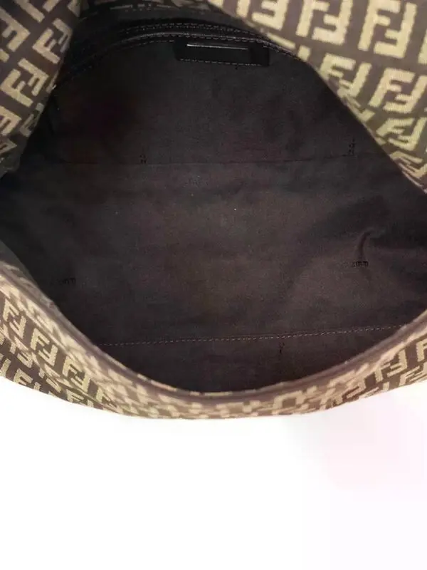 Fendi 2000-2010 Zucchino Canvas Mamma Forever Shoulder Bag