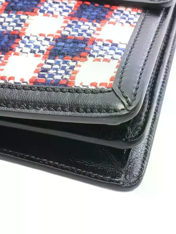 Gucci 2016-2026 Medium Tweed Check Dionysus Shoulder Bag