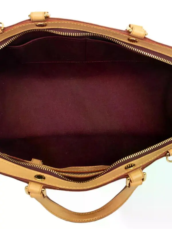 LOUIS VUITTON Monogram Vernis Brea Mm Satchel - Red