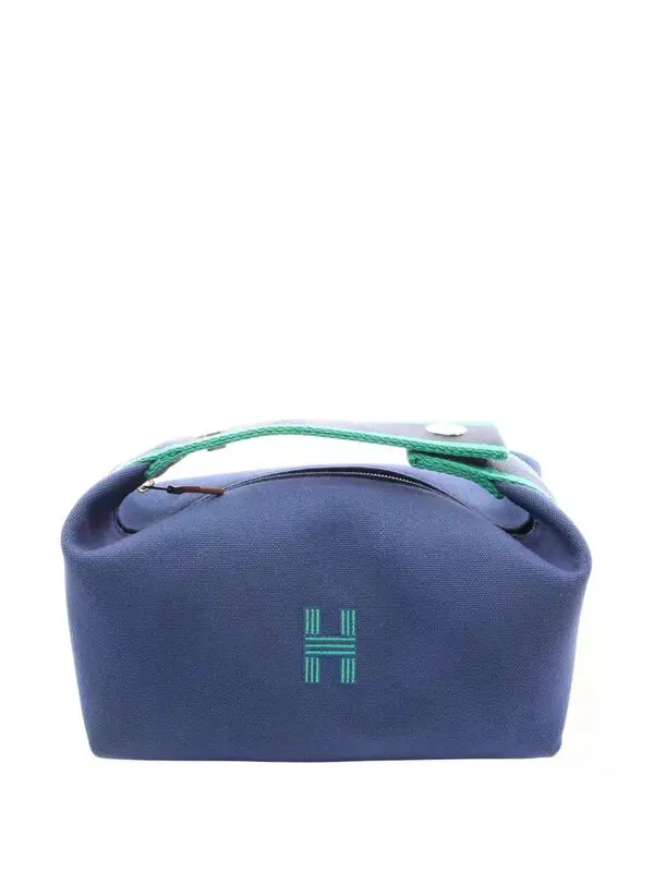 Hermès 2000-2015 Small Toile Bride A Brac Case Vanity Bag