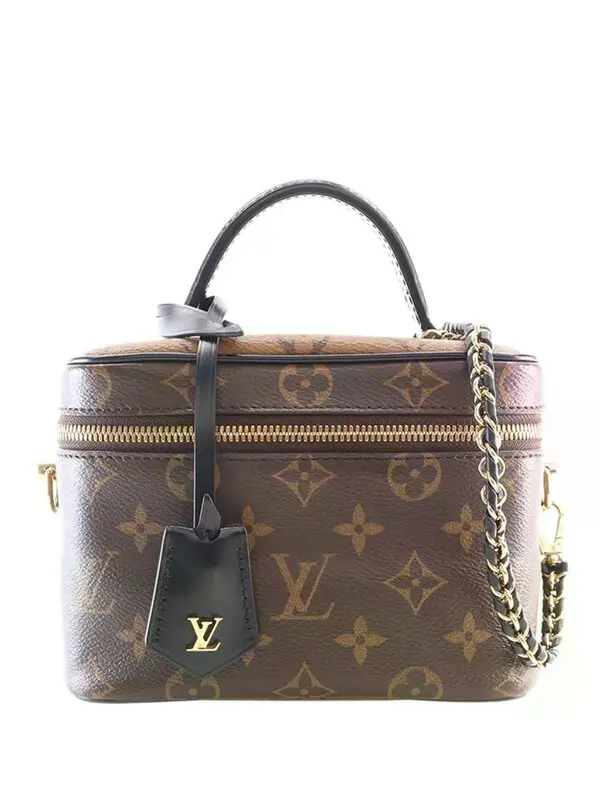 LOUIS VUITTON 2021-2026 Monogram Reverse Vanity Pm Satchel - Brown