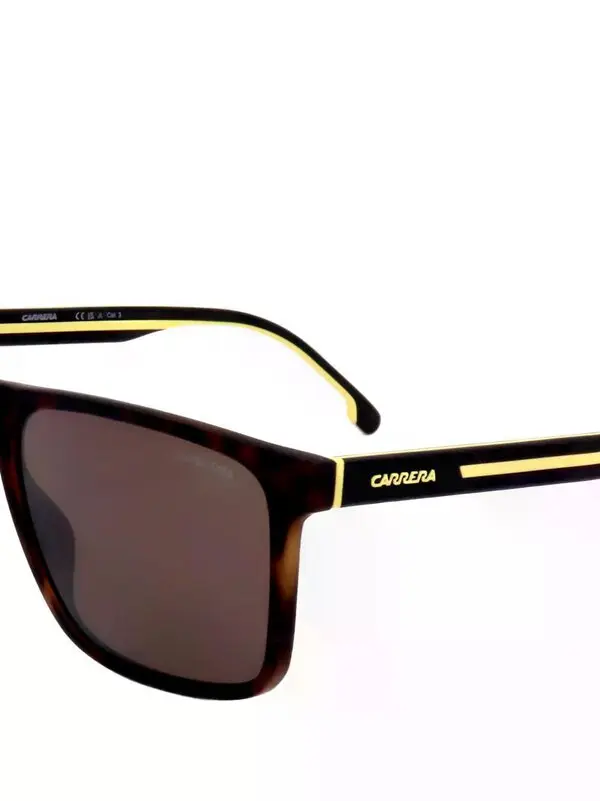 Carrera Eyewear Tortoiseshell-effect Rectangle-frame Sunglasses