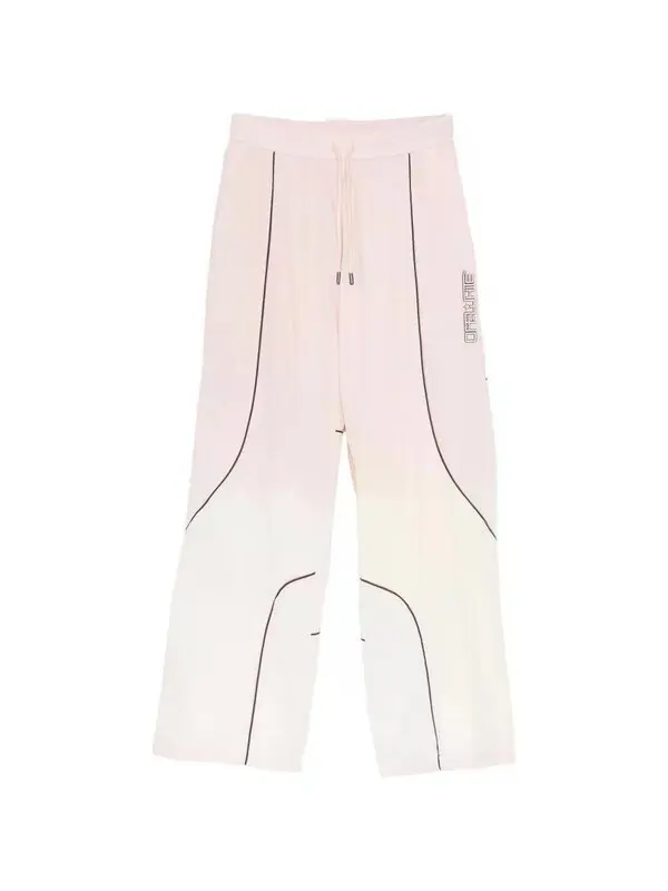 Off-White Logo Embroidered Wide-leg Track Pant