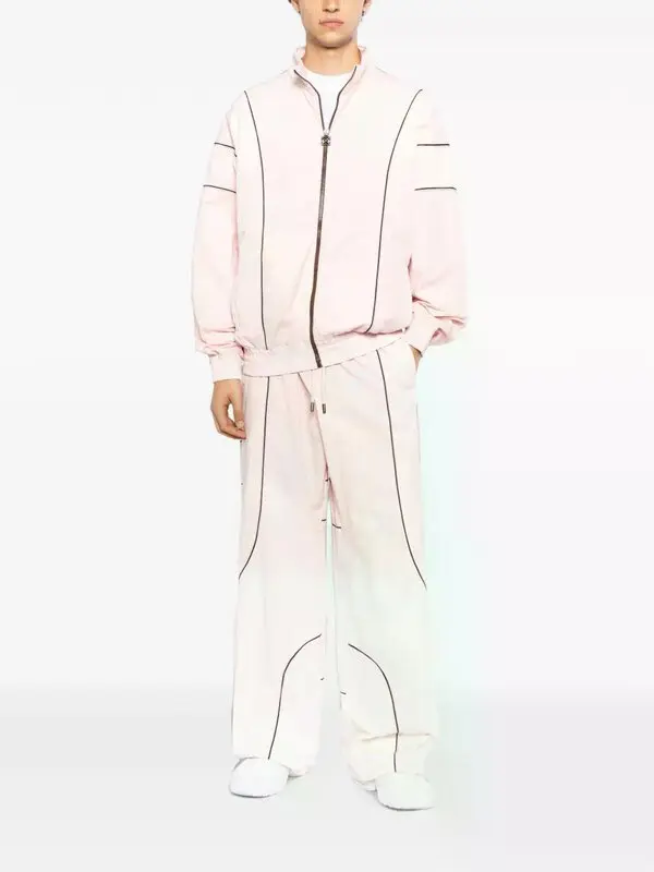Off-White Logo Embroidered Wide-leg Track Pant