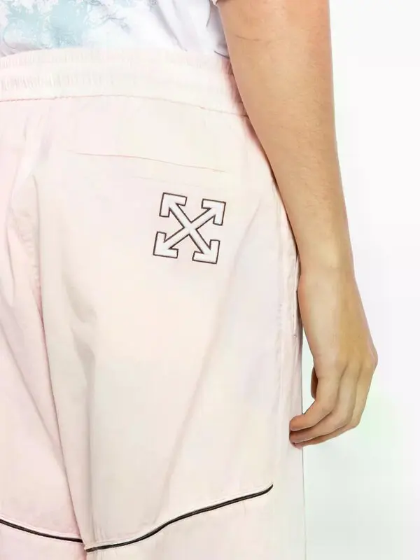 Off-White Logo Embroidered Wide-leg Track Pant