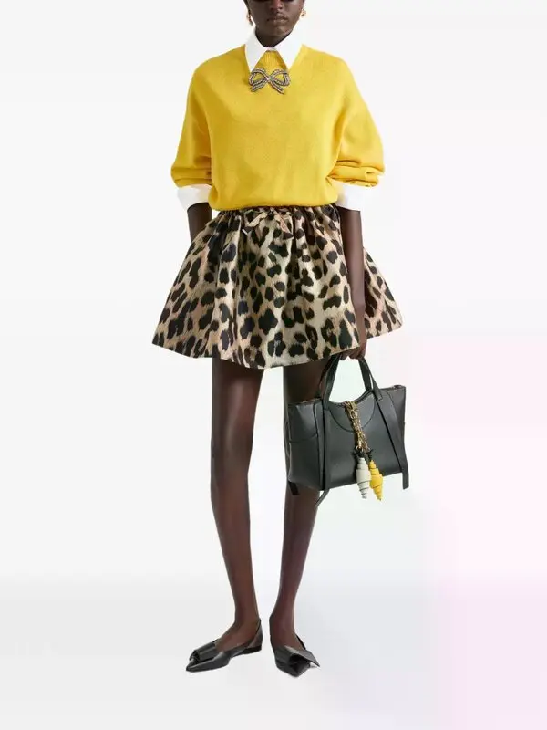Givenchy Sweater In Wool And Cotton With Embroidered Bow