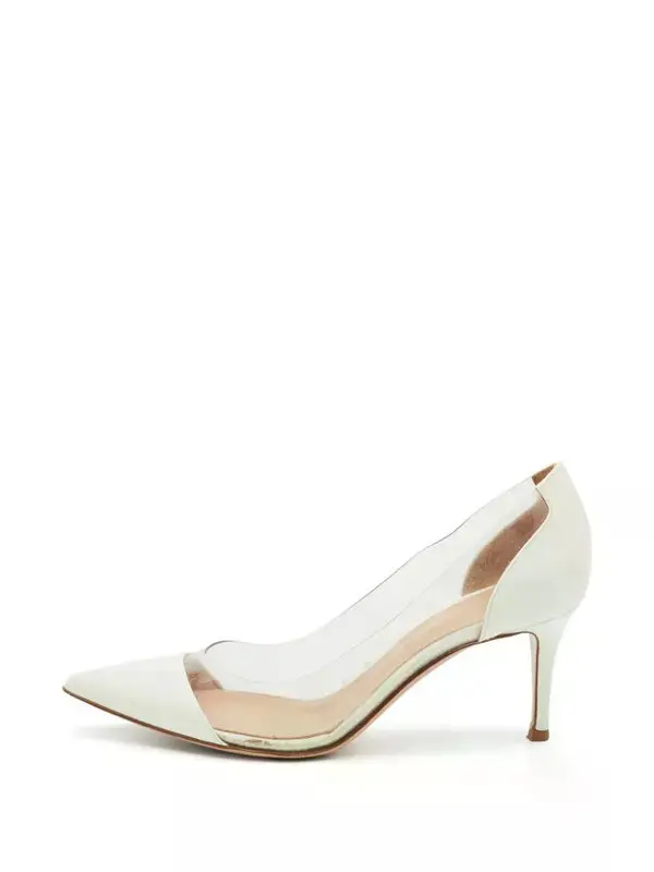 GIANVITO ROSSI Plexi Pointed-toe Pumps