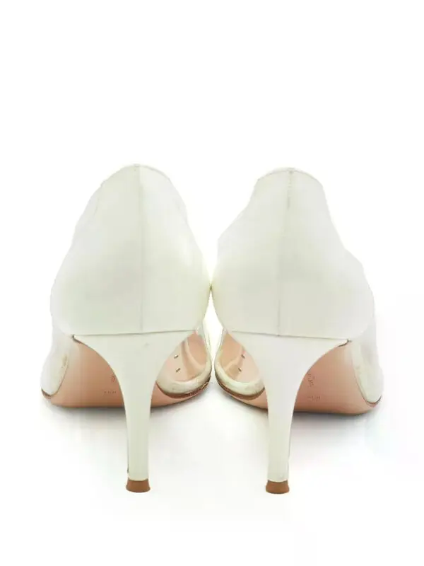 GIANVITO ROSSI Plexi Pointed-toe Pumps