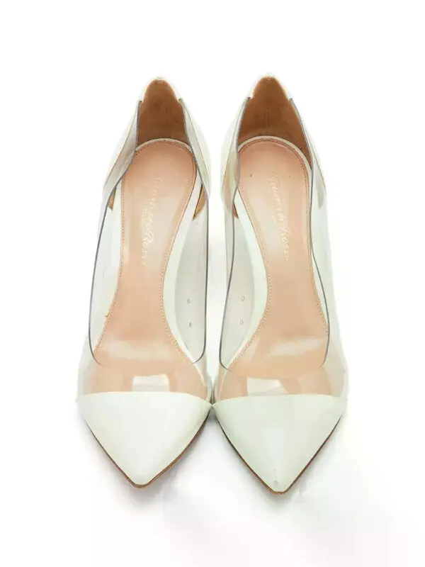 GIANVITO ROSSI Plexi Pointed-toe Pumps