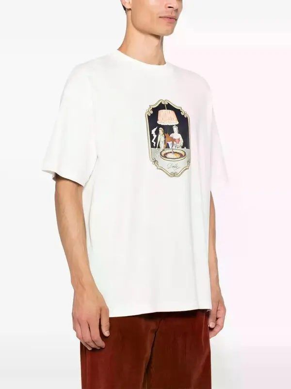 Drole De Monsieur Graphic-print T-shirt - White