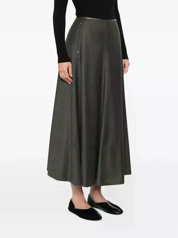 Agnona High-waisted A-line Skirt