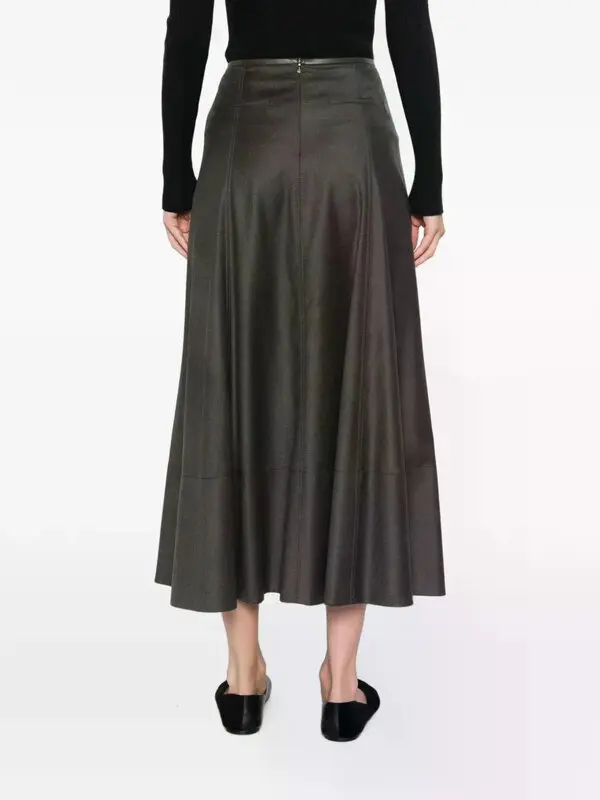 Agnona High-waisted A-line Skirt