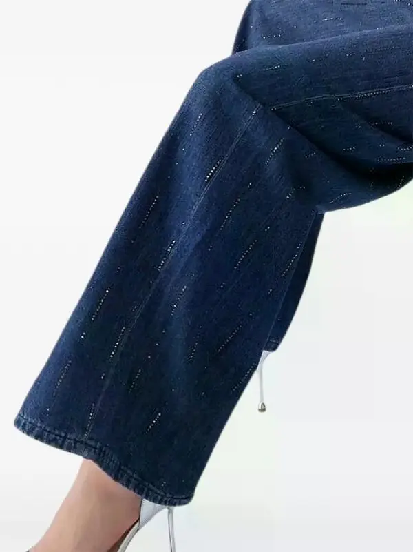 Liu Jo Flared Jeans With Rhinestones