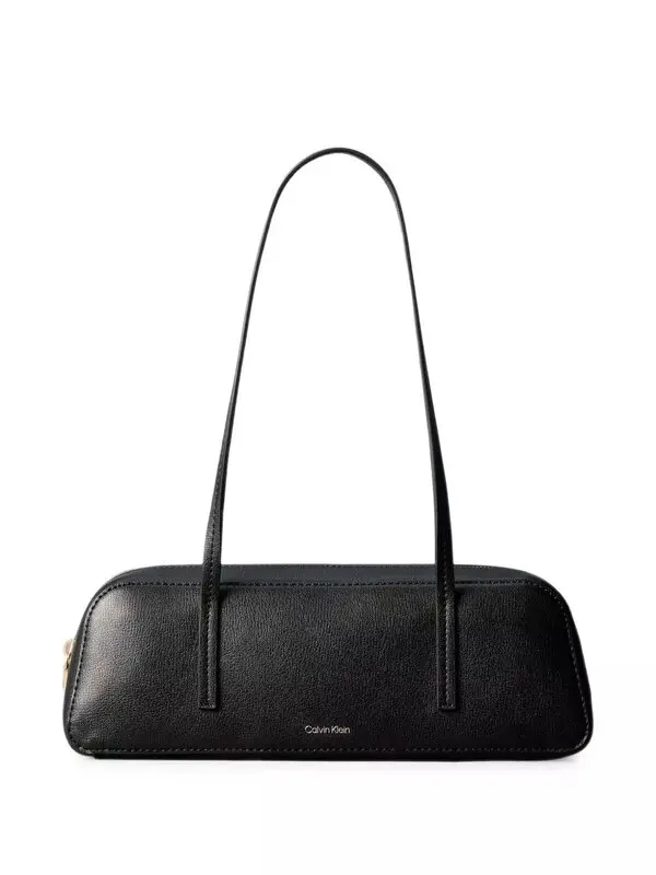 Calvin Klein Foil Logo-print Shoulder Bag - Black