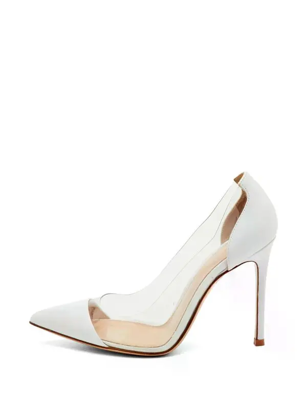 GIANVITO ROSSI Plexi Pointed-toe Pumps