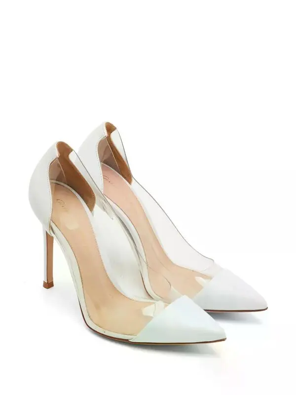 GIANVITO ROSSI Plexi Pointed-toe Pumps