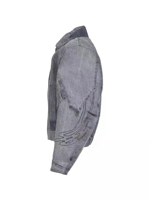 UNDER THE SIGN Patchwork Wax-coated Jacket