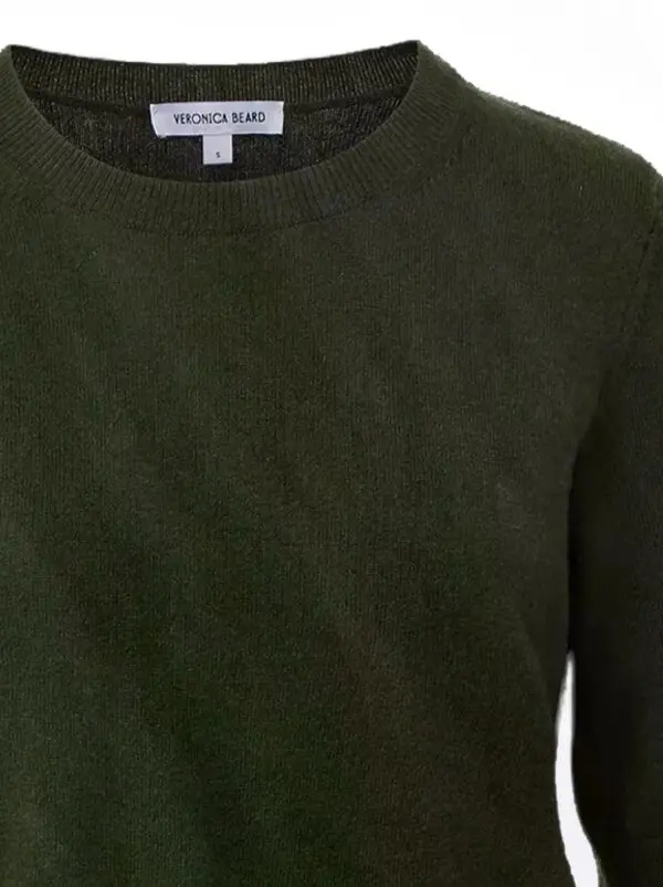 Veronica Beard Shana Short-sleeve Sweater - Green