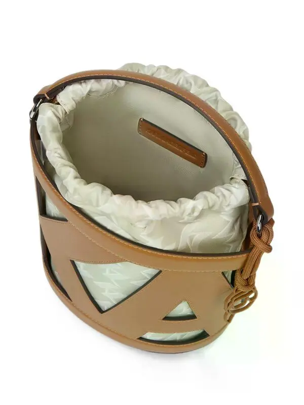 Karl Lagerfeld Ikon Monogram Bucket Bag