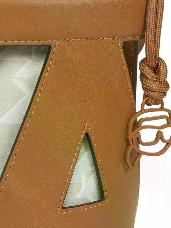 Karl Lagerfeld Ikon Monogram Bucket Bag