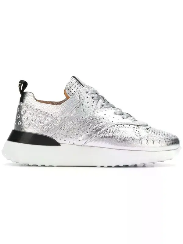 TOD'S Perforated Sneakers - Metallic