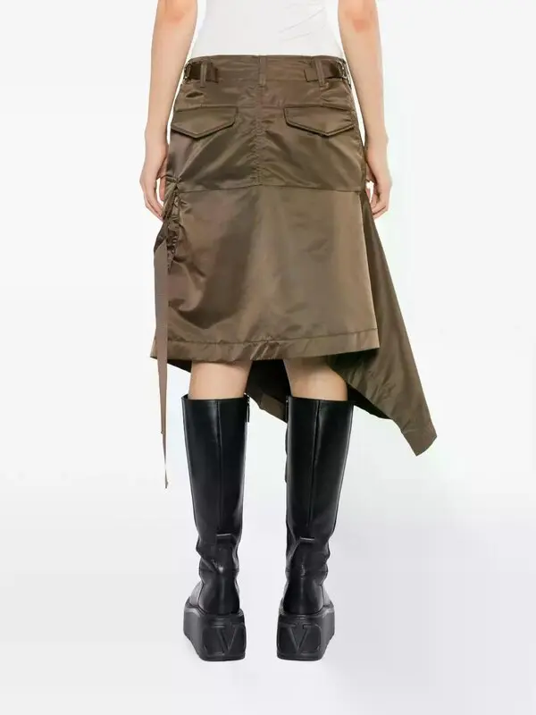 Sacai Asymmetric-hem Cargo Skirt