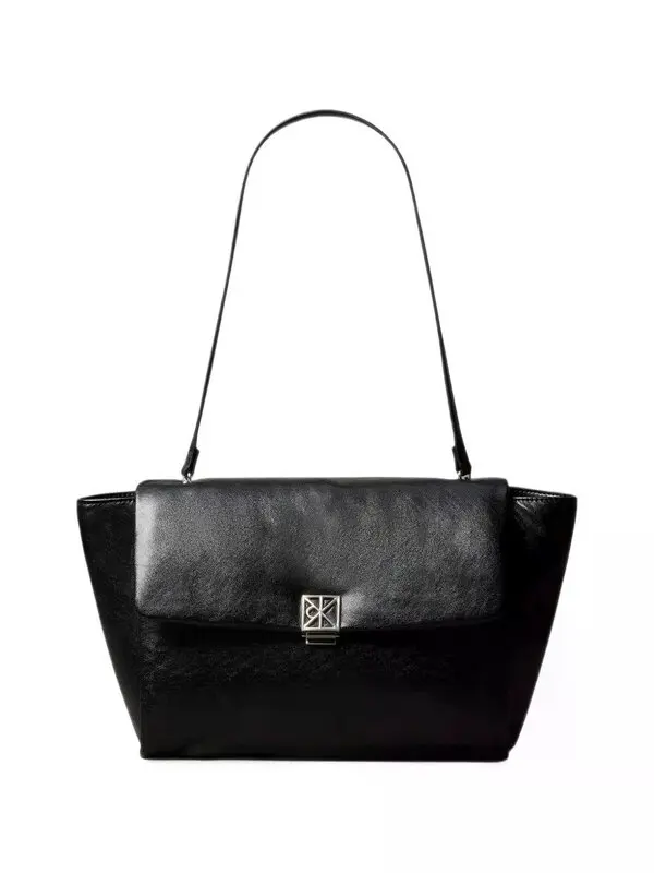 Calvin Klein Logo-plaque Foldover Shoulder Bag