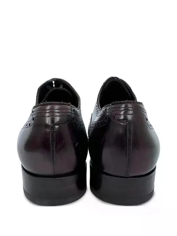 TOM FORD Wessex Lace-up Brogue Leather Shoes - Brown