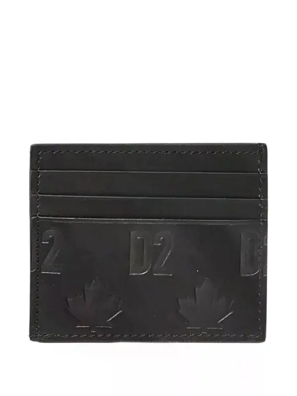 Dsquared2 Logo-plaque Embossed Cardholder - Black