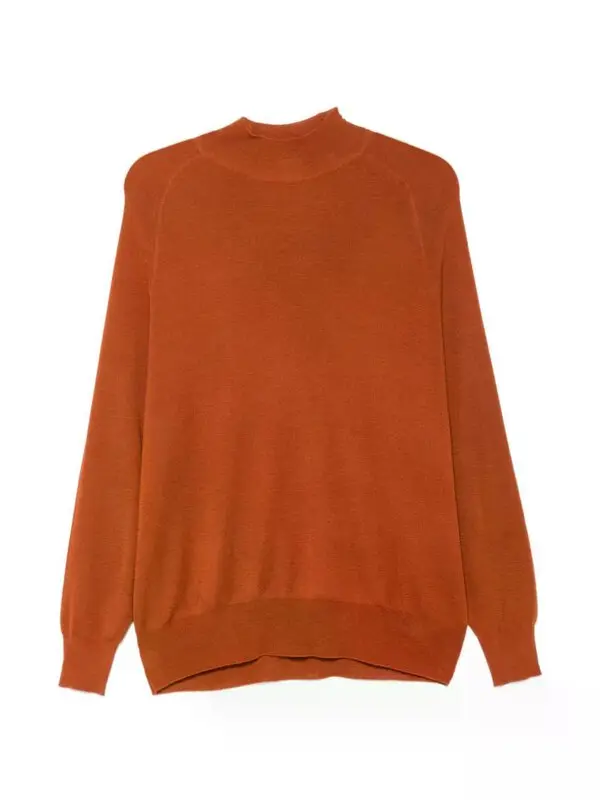 Aspesi High-neck Wool Sweater - Orange