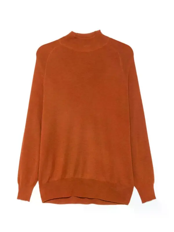 Aspesi High-neck Wool Sweater - Orange