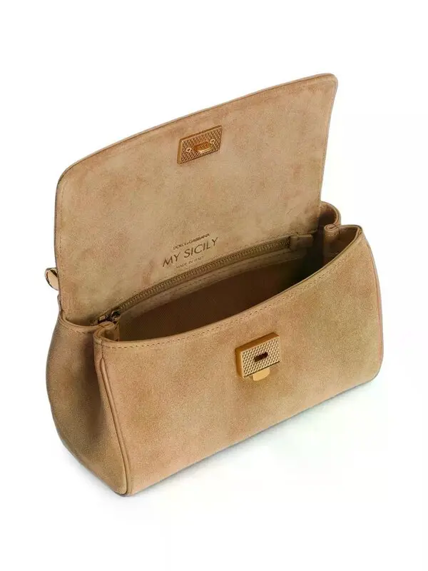 Dolce & Gabbana Mini My Sicily Handbag In Split Leather