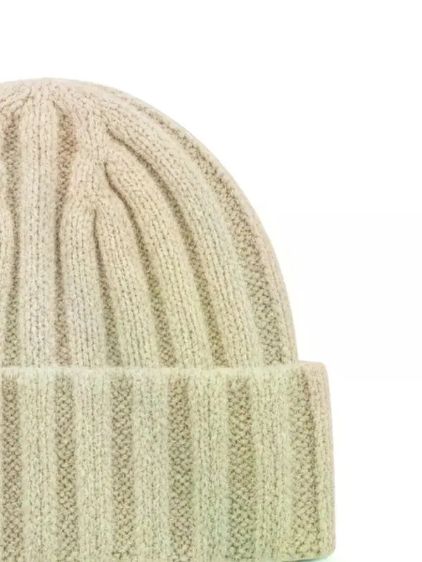 FRANZESE COLLECTION Ribbed-knit Beanie Hat