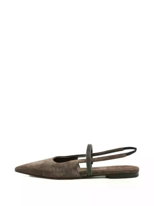 Brunello Cucinelli Monili Slingback Flats
