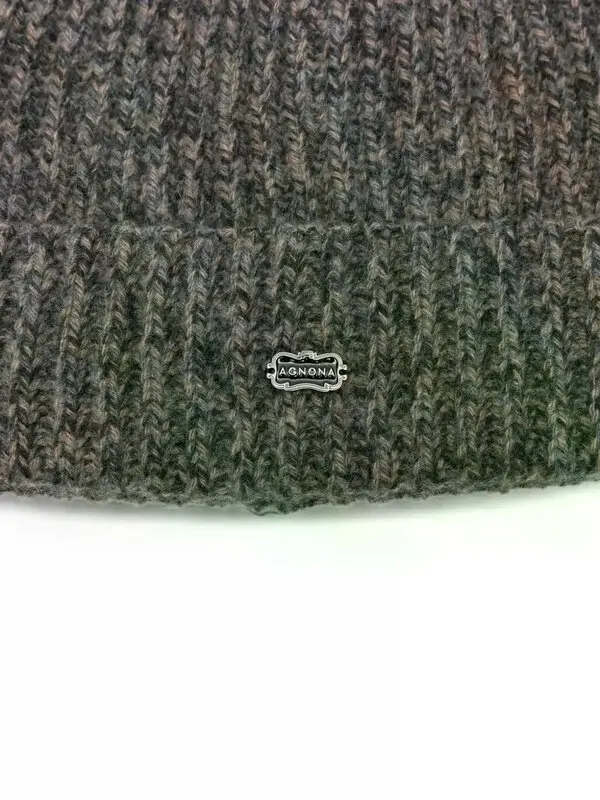 Agnona Ribbed-knit Beanie Hat