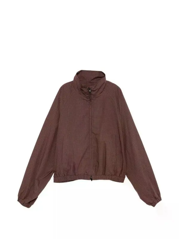 JUUN.J Check-pattern Raglan-sleeve Jacket