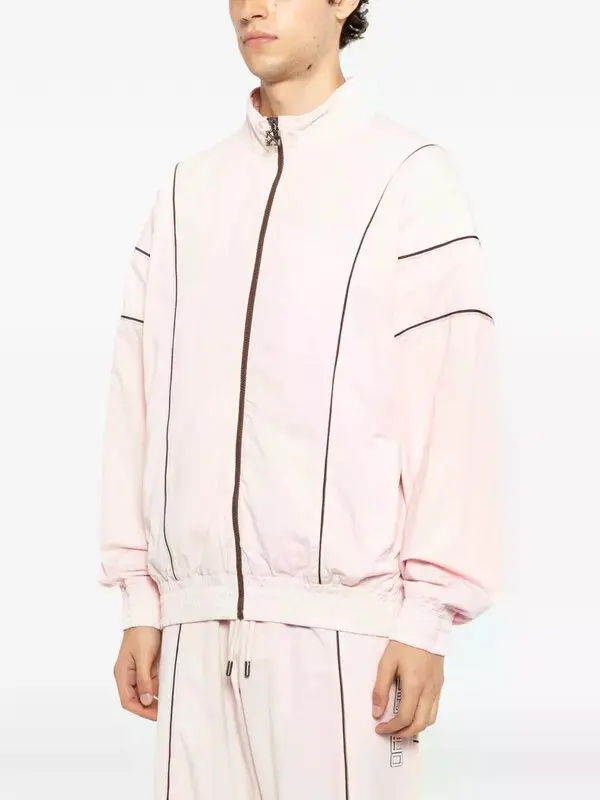 Off-White Logo Embroidered Zip-up Jacket