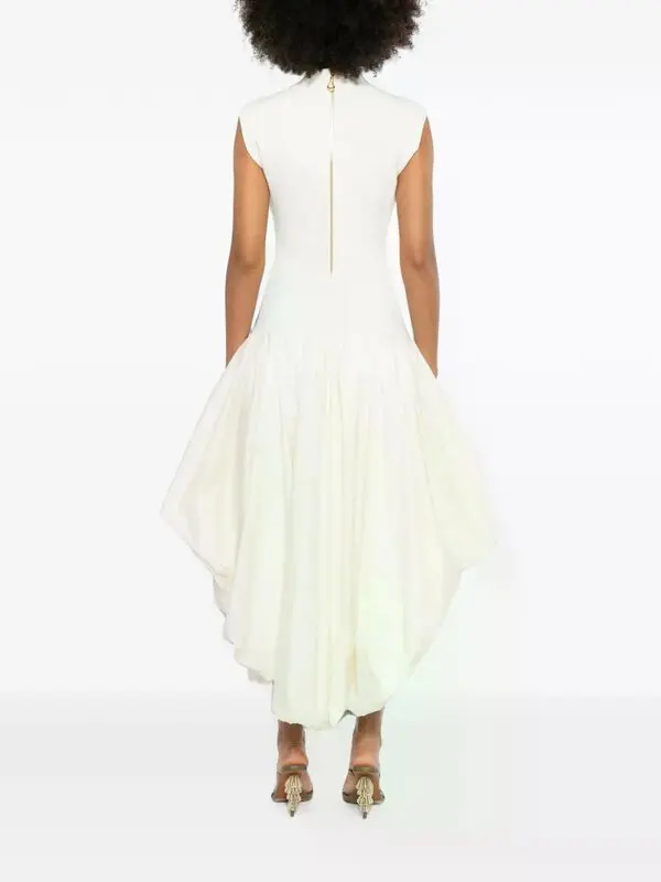 Aje Venetia Knit Midi Dress - White