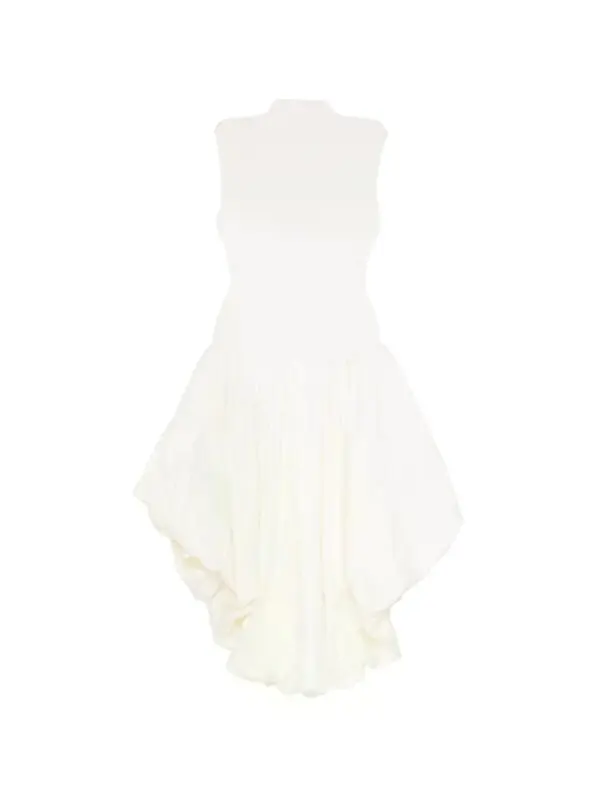 Aje Venetia Knit Midi Dress - White