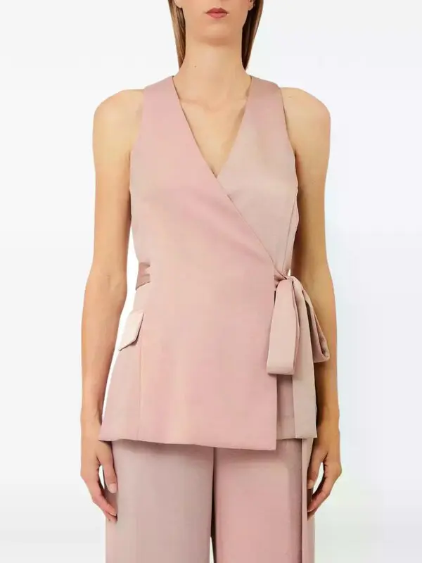 Liu Jo Wrap-style Side-tie Gilet