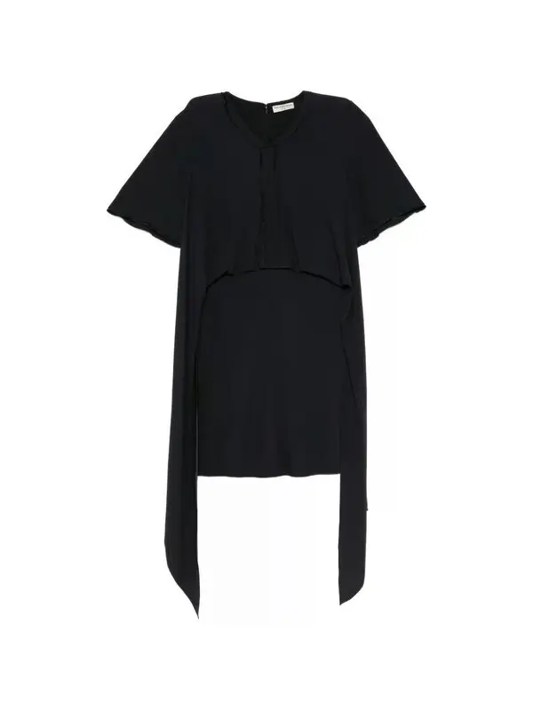 Balenciaga Layered Asymmetric Dress - Black