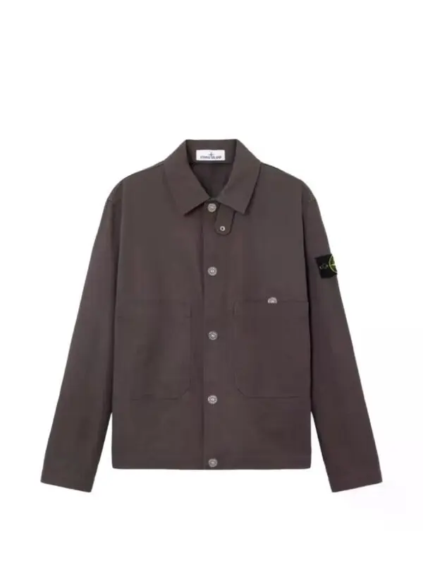 Stone Island Logo-patch Button-up Jacket