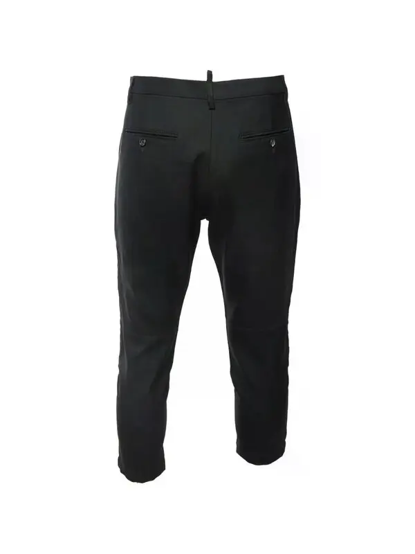 Dsquared2 Quilted Zip-detail Trousers - Black