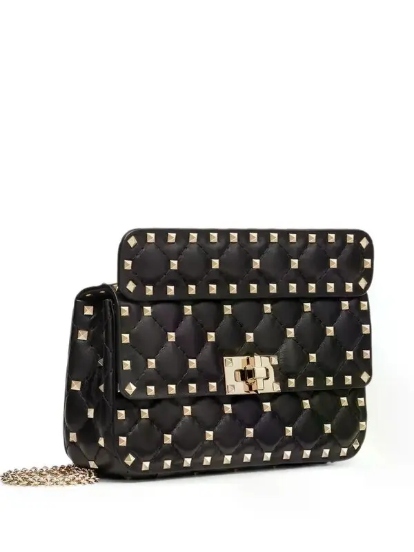 Valentino Garavani Small Nappa Rockstud Spike Bag - Black
