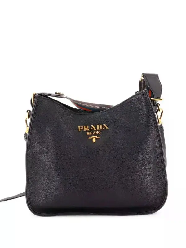 Prada Dual Strap Vitello Daino Medium Hobo Bag