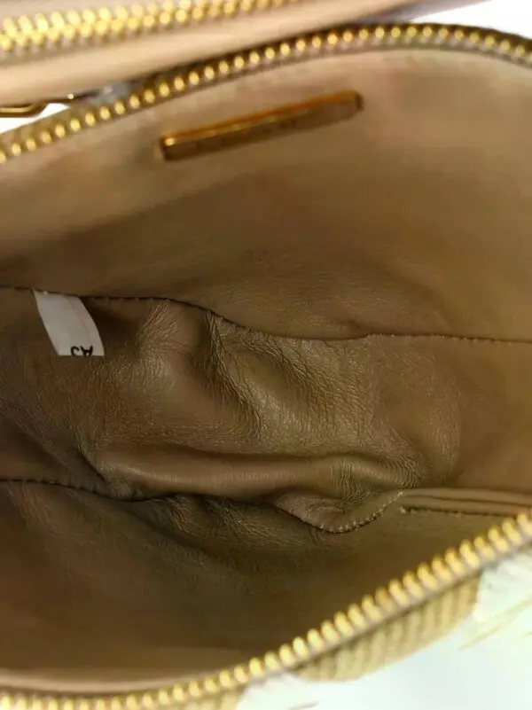 Prada Double Symbole Triangle Mini Shoulder Bag - Neutrals
